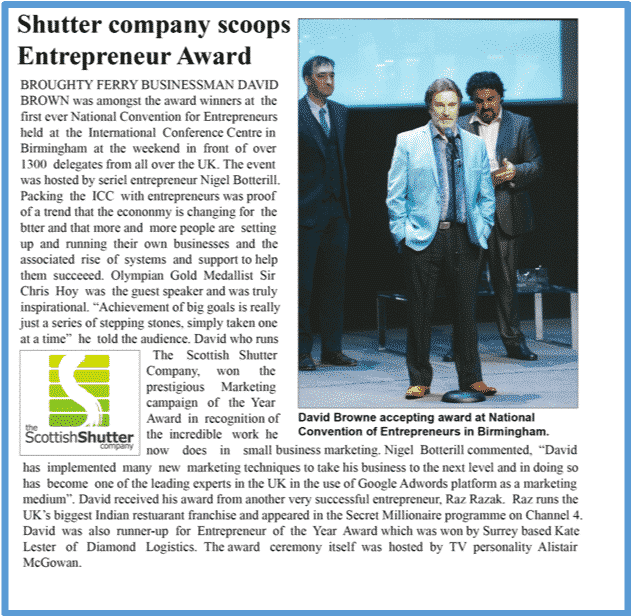 The Scottish Shutter Company History