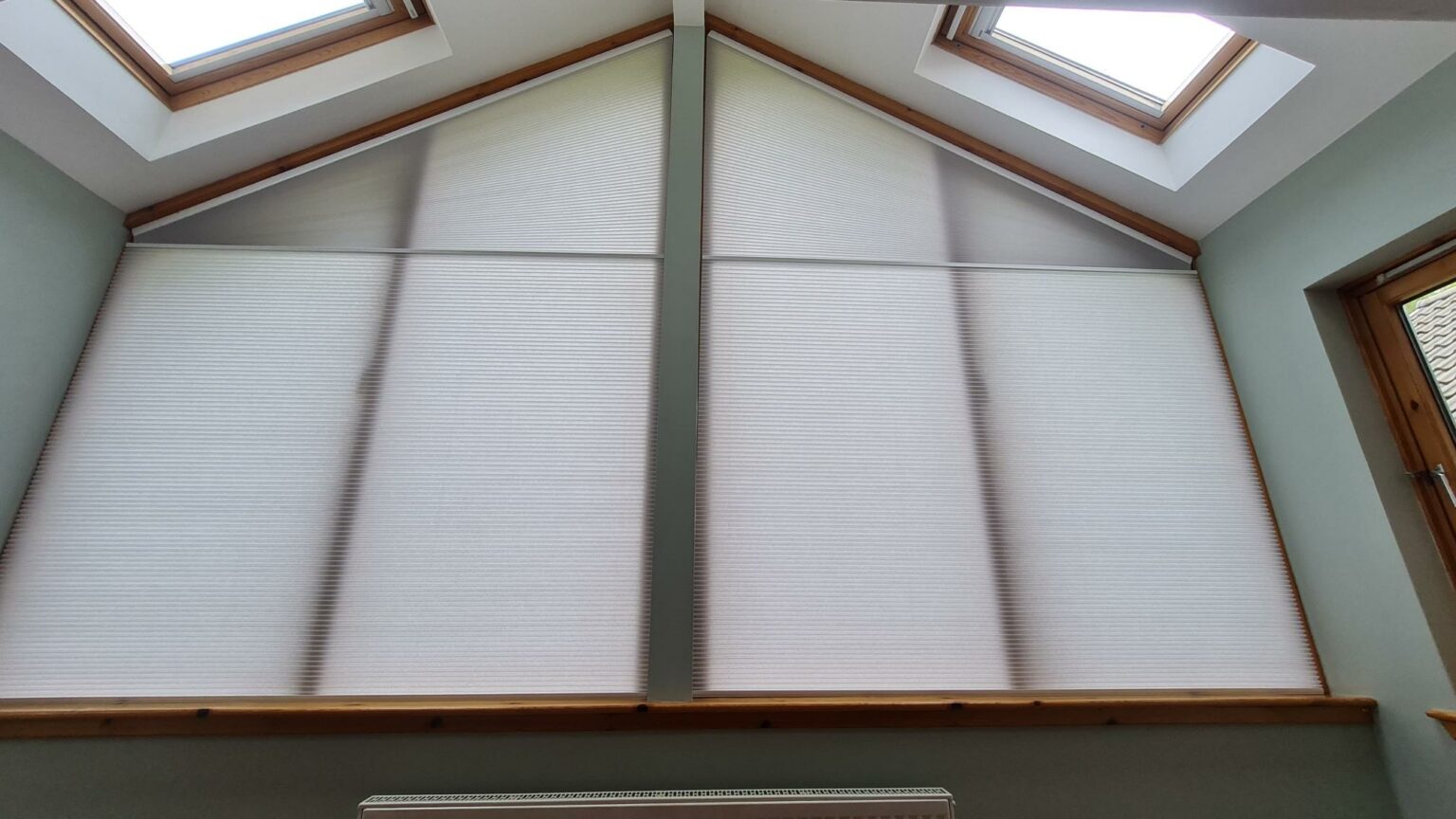 Triangular Window Blinds - The Scottish Shutter Company